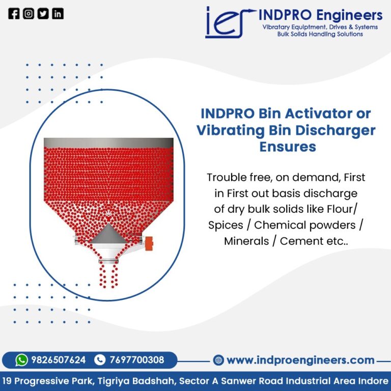 bin discharger - Vibrating Bin Discharger | Indpro Engineers