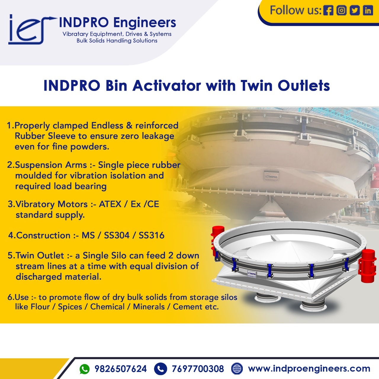 Bin Dischargers | INDPRO Engineers
